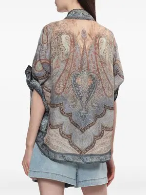 Zimmermann Wanderlust Silk Shirt - Blue