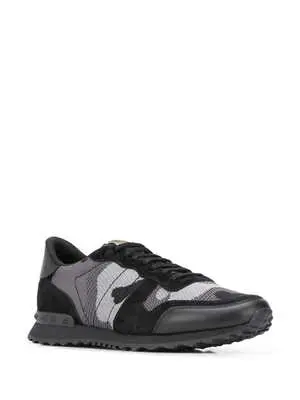 Valentino Garavani Rockrunner Sneakers - Black