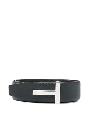 TOM FORD Leather Reversible Belt - Blue