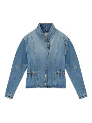 Isabel Marant Dolie Denim Jacket - Clear Blue