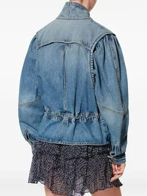 Isabel Marant Dolie Denim Jacket - Clear Blue