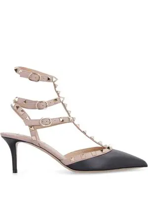 Valentino Garavani Rockstud Leather Pumps - Black