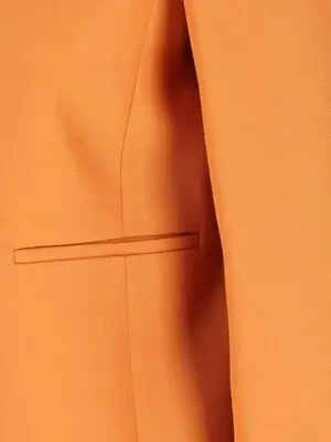 Fendi Wool Double-breasted Jacket - Orange