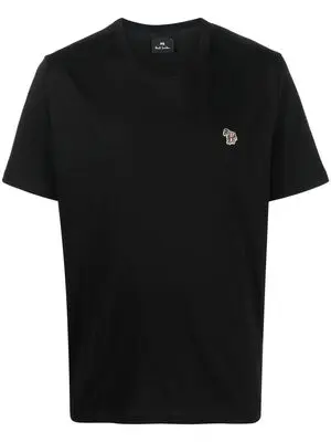 Paul Smith Zebra Organic Cotton T Shirt - Black
