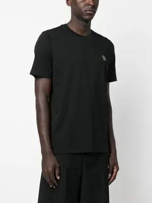 Paul Smith Zebra Organic Cotton T Shirt - Black
