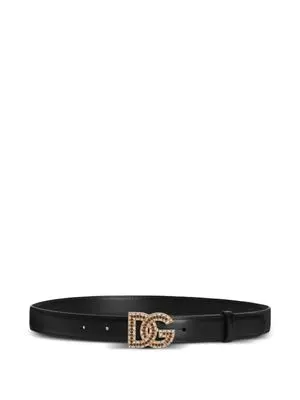 Dolce & Gabbana Leather Belt - Black