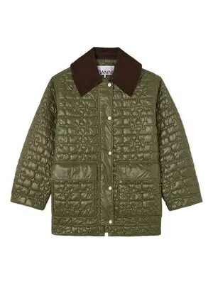 GANNI Quilted Jacket - Green