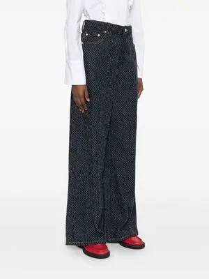 GANNI Baggy Denim Jeans - Blue