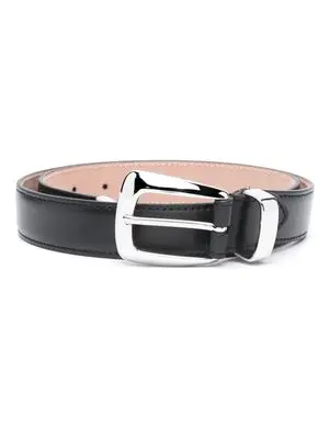 Khaite Benny Leather Belt - Black