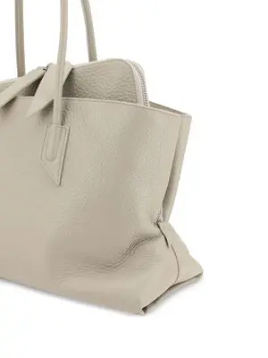 Attico La Passeggiata Leather Shoulder Bag - White