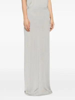 TOM FORD Sequined Long Skirt - Silver