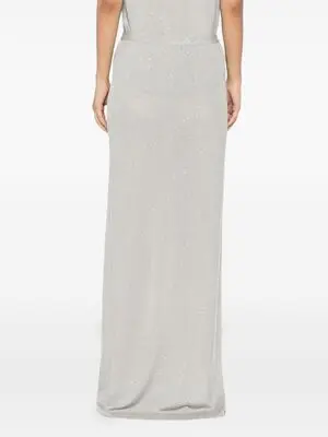 TOM FORD Sequined Long Skirt - Silver