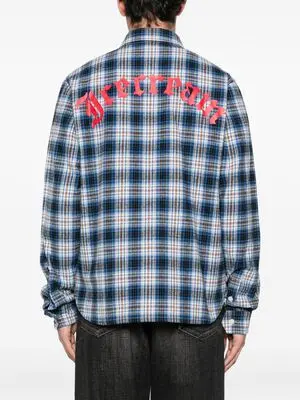 ICECREAM Checked Cotton Shirt - Blue