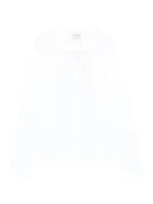HERSKIND Cotton Crewneck Sweater - White