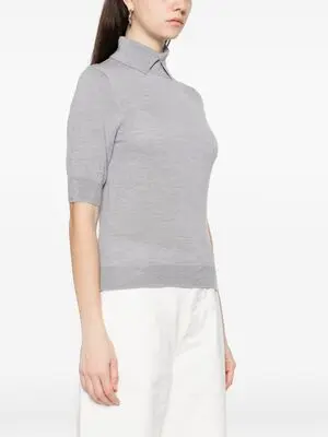HERSKIND Perry Wool Sweater - Light Grey