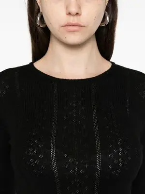 HERSKIND Wool Crewneck Sweater - Black