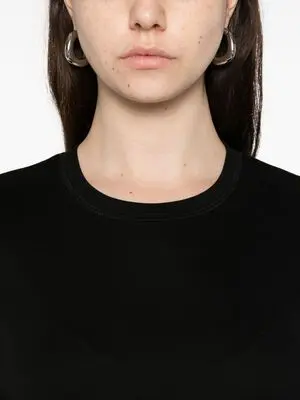 HERSKIND Cotton Crewneck Sweater - Black