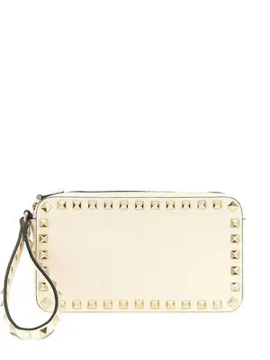 Valentino Garavani Rockstud Leather Mini Bag Ivory