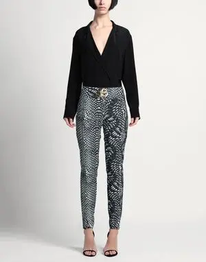 BABYLON Skinny Fit Embellished Pants - Black