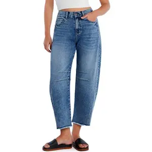 Hint Of Blu Frayed Jeans For Women