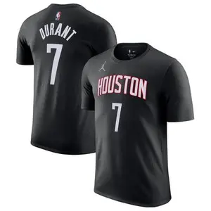 JORDAN BRAND Kevin Durant Houston Rockets Statement Edition Name & Number T-shirt - Black