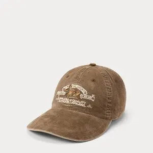 Ralph Lauren Polo Sportsman Corduroy Cap - Brown Soft Fade
