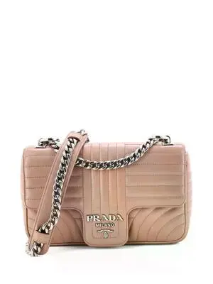 Prada Diagramme Quilted Leather Chain Flap Bag