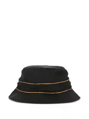 ALVIERO MARTINI 1° CLASSE Printed Band Hat - Black