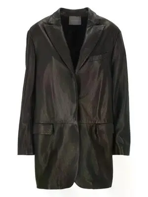 Lorena Antoniazzi Single-breasted Leather Coat