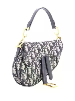 Dior Saddle Handbag Oblique Canvas Mini Shoulder Bag - Blue
