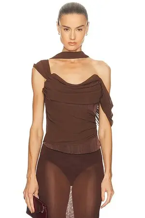 Lpa Adara Corset Top - Brown