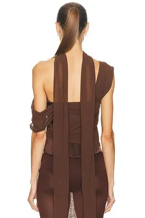 Lpa Adara Corset Top - Brown