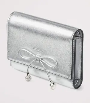 JIMMY CHOO Metallic Leather Marinda Wallet