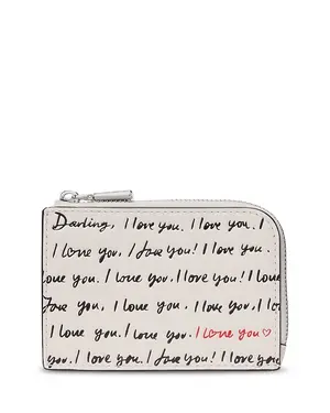 Kate Spade New York I Love You Mini Zip Card Case - Cream