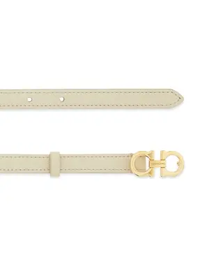FERRAGAMO Gancini Fixed Leather Belt