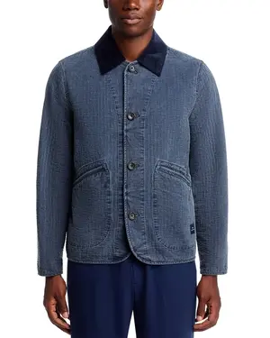 Paul Smith Removable Collar Jacket - Indigo