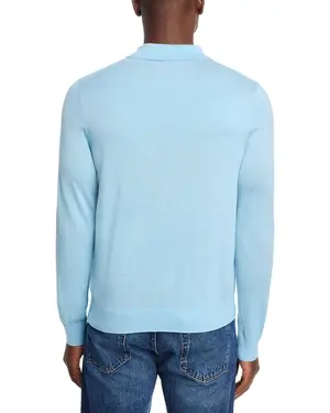 Paul Smith Merino Wool Long Sleeved Polo Sweater