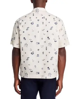 Paul Smith Printed Short Sleeved Casual Fit Button Down Shirt