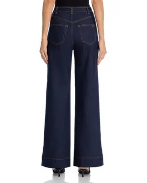 Cinq À Sept Betsy Wide-leg Jeans - Indigo