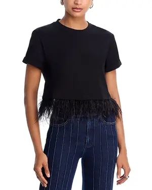 Cinq A Sept Cropped T-shirts For Women