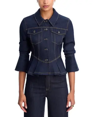 Cinq À Sept Scrunched Seraphine Denim Jacket