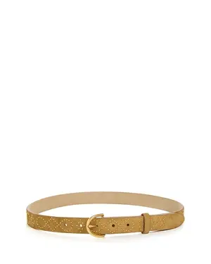 Rag & Bone Maisie Studded Suede Belt - Caramel