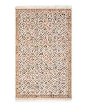 OBEETEE Palace Trellis Area Rug,5'0x8'0 - Beige