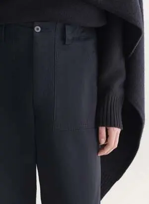 A.L.C. Brayden Cotton Twill Pant - Deep Navy