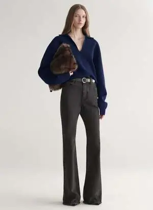 A.L.C. Timmy Polo Sweater - Navy