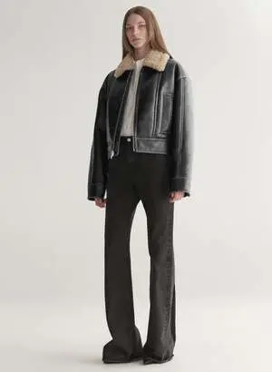 A.L.C. Stevie Faux Shearling Zip-up Jacket