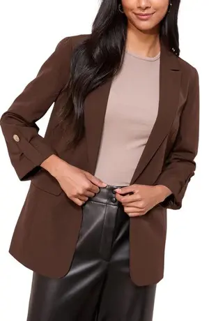 FRIENDS LIKE THESE Roll Sleeve Blazer