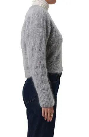 Citizens Of Humanity Odette Fuzzy Cardigan - Heather Grey L