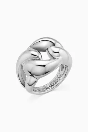 ORADINA Sterling Curb Ring - Silver