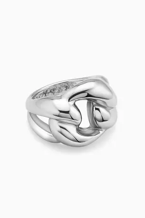 ORADINA Sterling Curb Ring